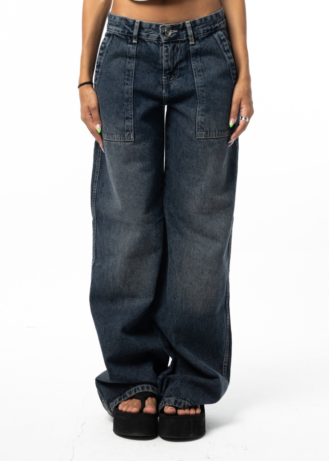 Dark Denim Copper Pocket Jeans – Frenchee